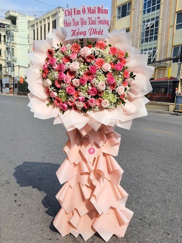 Kệ hoa khai trương, chúc mừng MS319